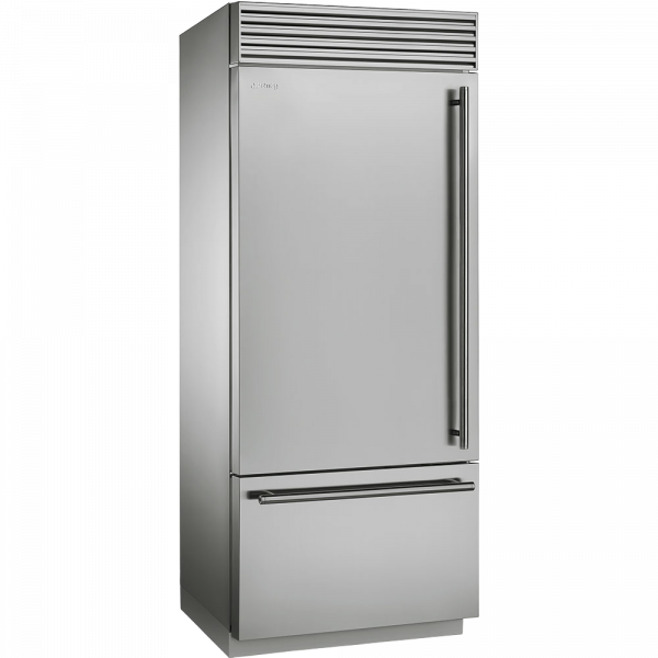 Отдельностоящий холодильник, 90 см, Нержавеющая сталь Smeg RF396LSIX ...